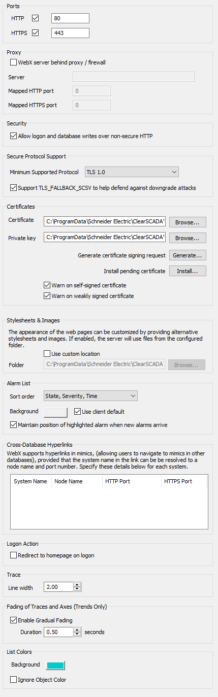 Server Administration Guide - WebX Server Settings (Original WebX)